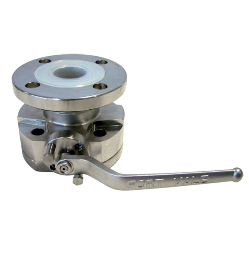 Fort Vale50mm PFA Lined Full Bore Flanged Ball Valve - Fort Vale