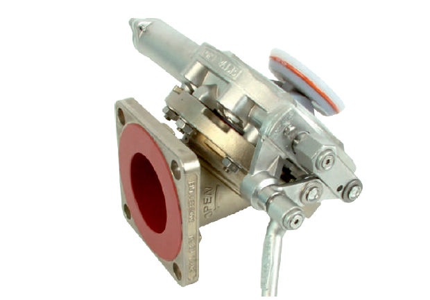 Fort Vale3" Cleanflow Footvalve with 45° Outlet - PFA Lined - Fort Vale