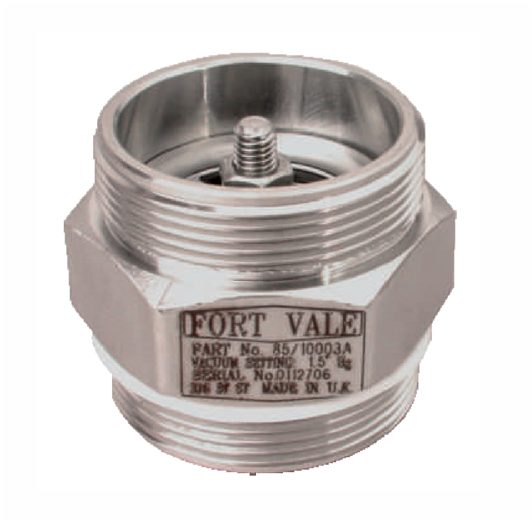 Fort Vale2" BSP Uniact Relief Valve - Vacuum Only - Fort Vale